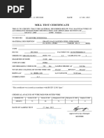 Wire Rope Test Certificate Summary | PDF | Rope | Wire