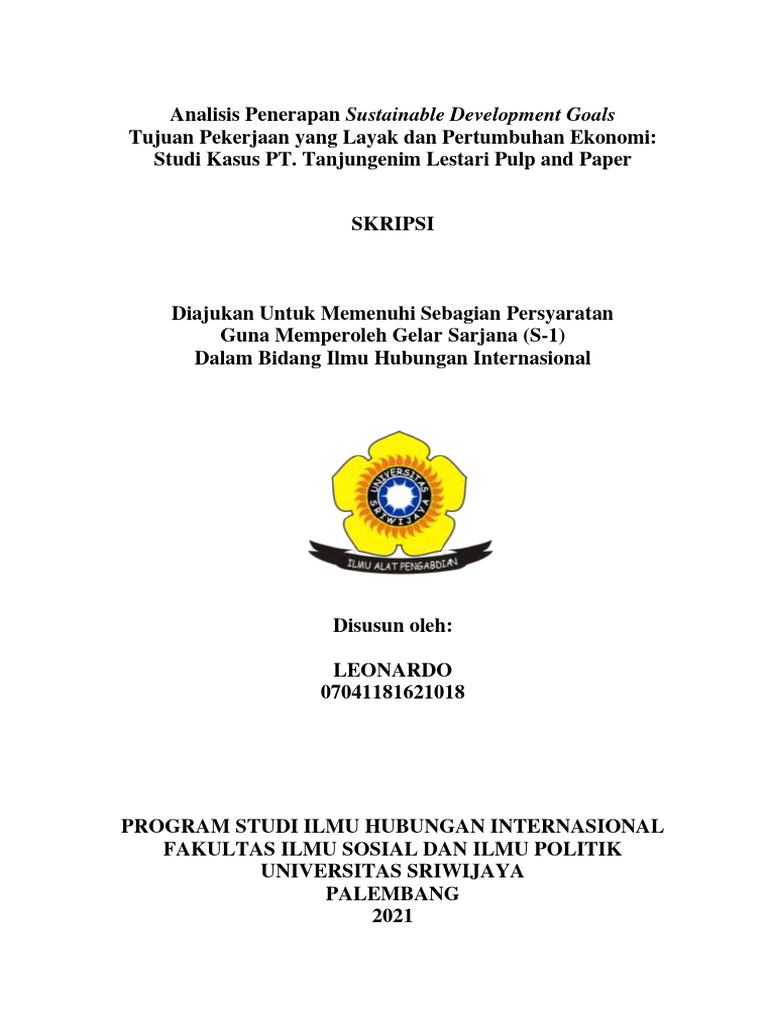 Implementasi SDG 8 | PDF