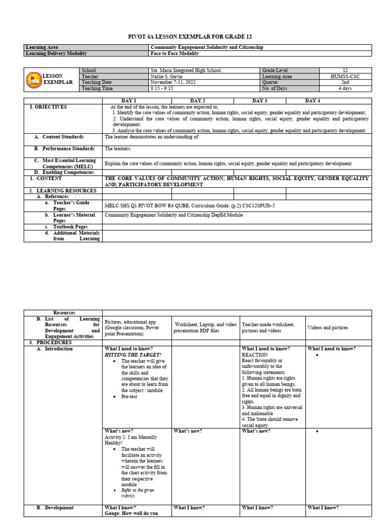 Le-Cesc-Q2 Module 1 | PDF | Learning | Cognition