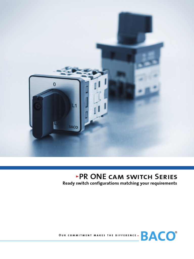 Baco PR One Cam Switch Overview | PDF | Switch | Electrical Equipment