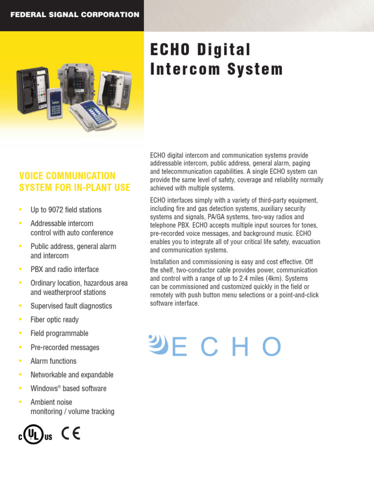 CS Echo | PDF | Telecommunications | Electricity