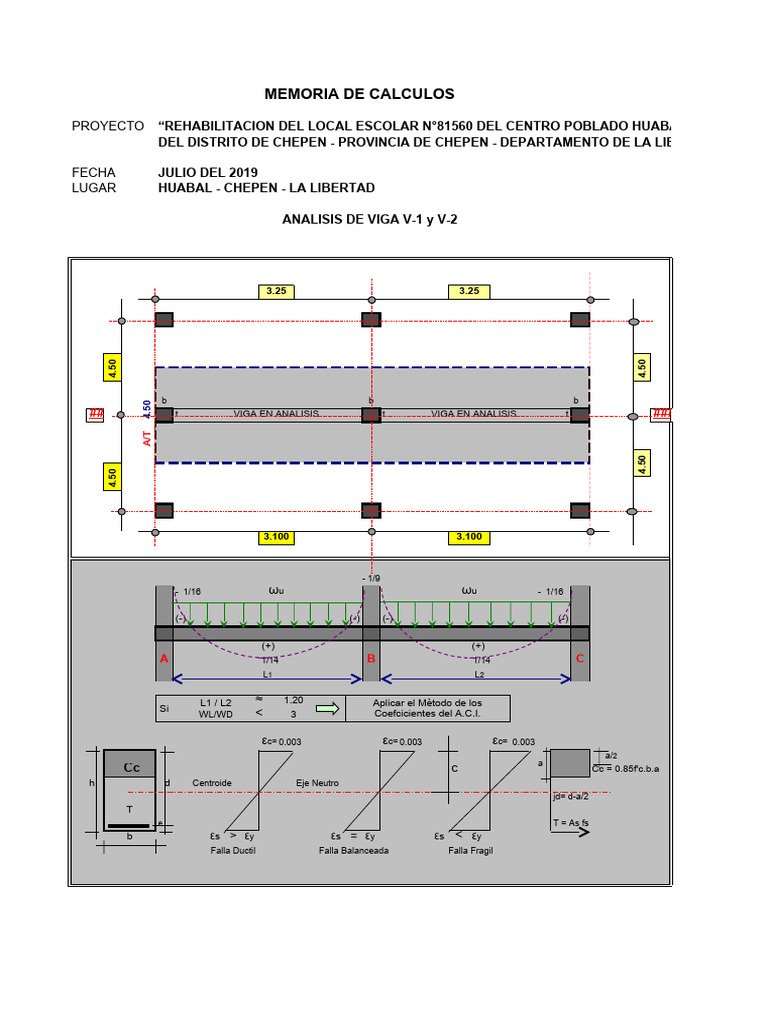 Diseño de Vigas v1 y v2 | PDF
