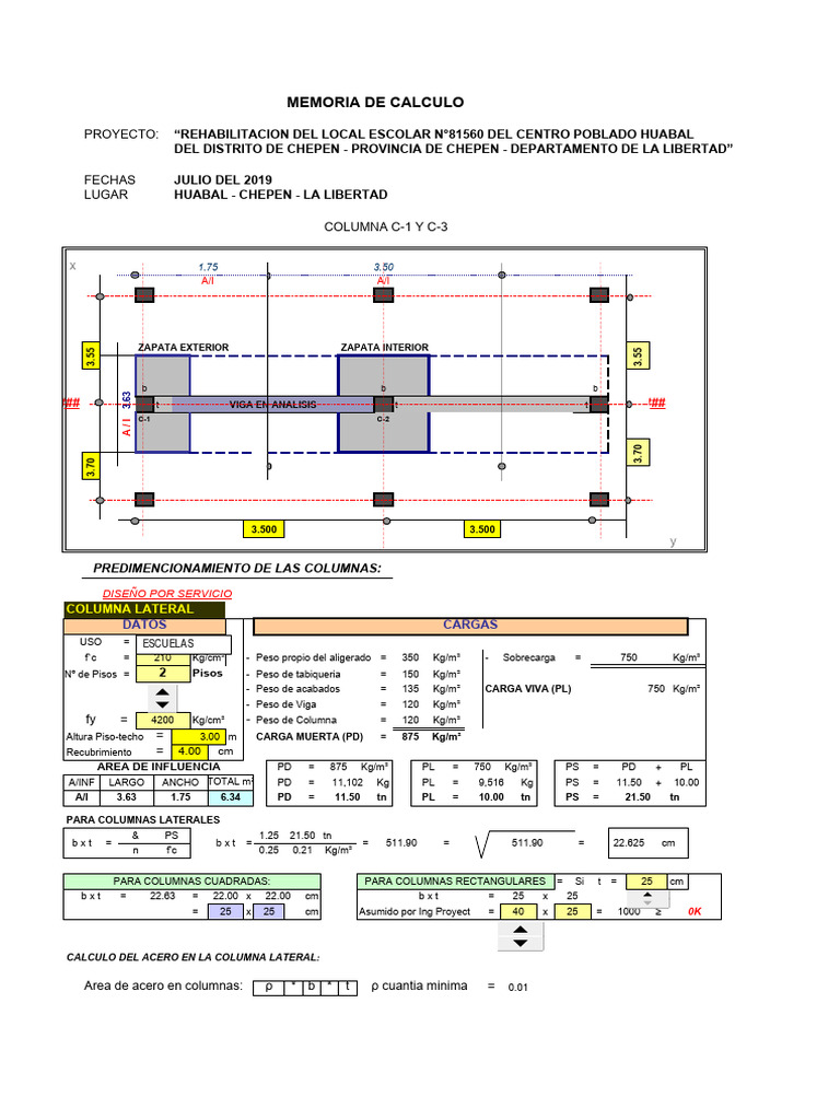 Diseño de Columnas c1 y c3 | PDF | Ingeniería de Edificación | Acero