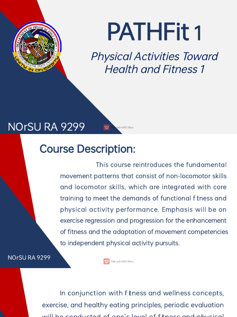 PATHFit 1 PPT Teachers | PDF | Body Mass Index | Anatomical Terms Of Motion