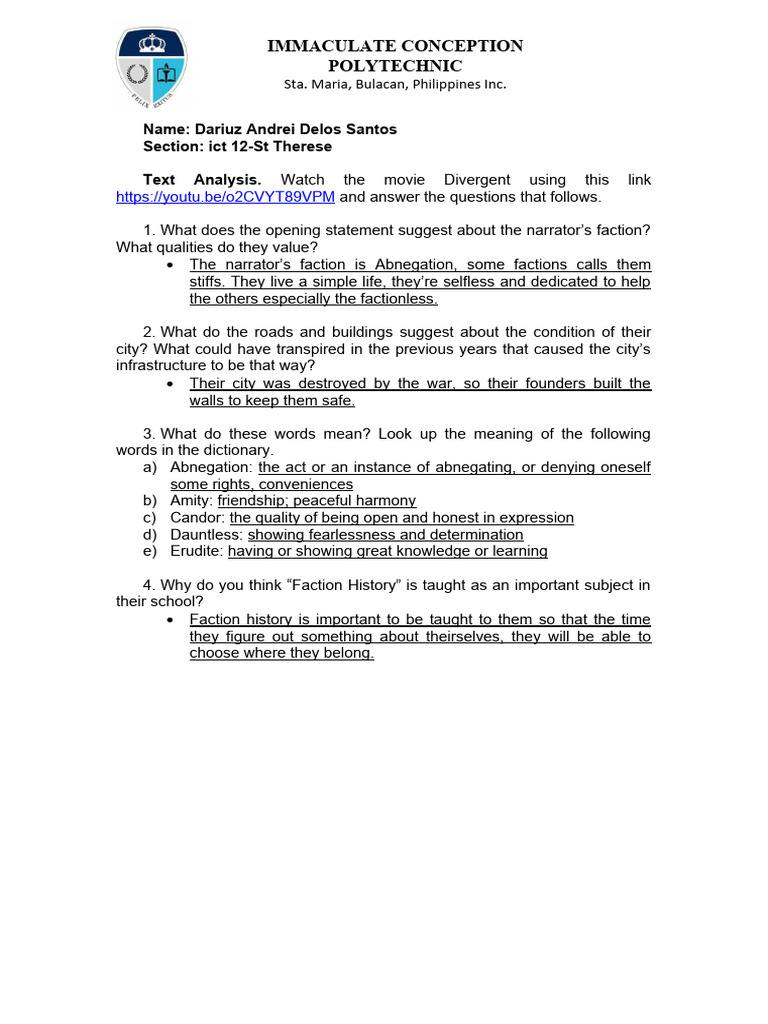 Activity 8 English | PDF