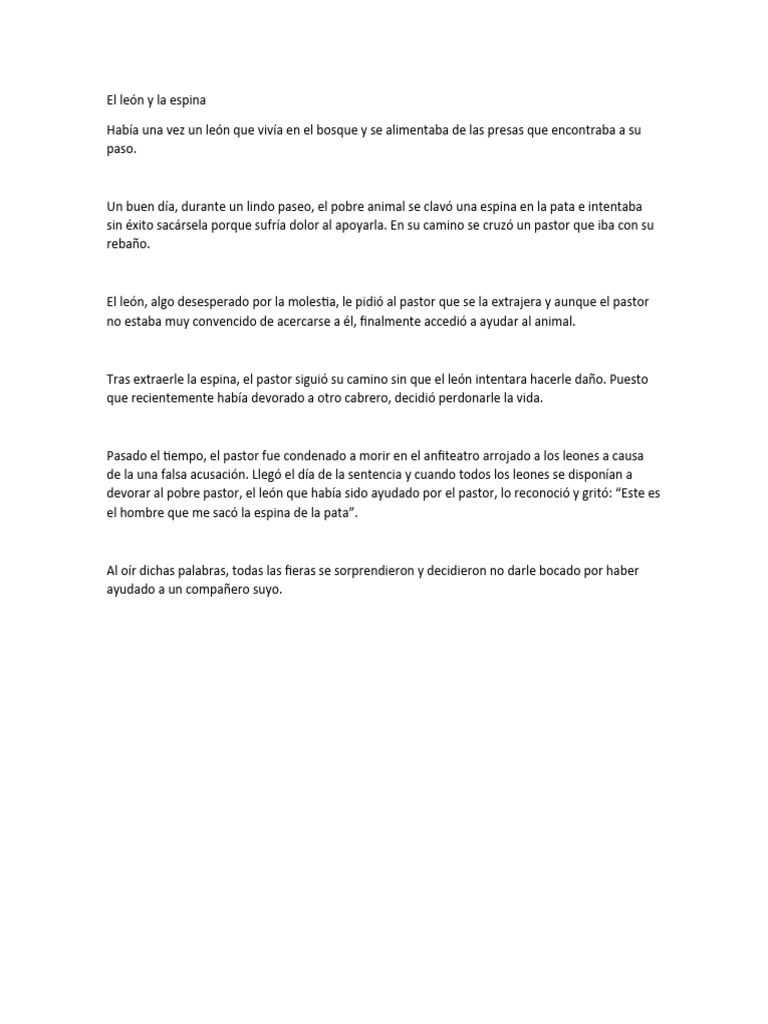 El león y la espina | PDF