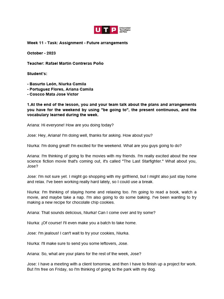 Future Arrangements | PDF | Language Arts & Discipline | Self-Improvement