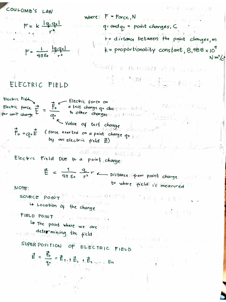 Electrostatic Formula | PDF