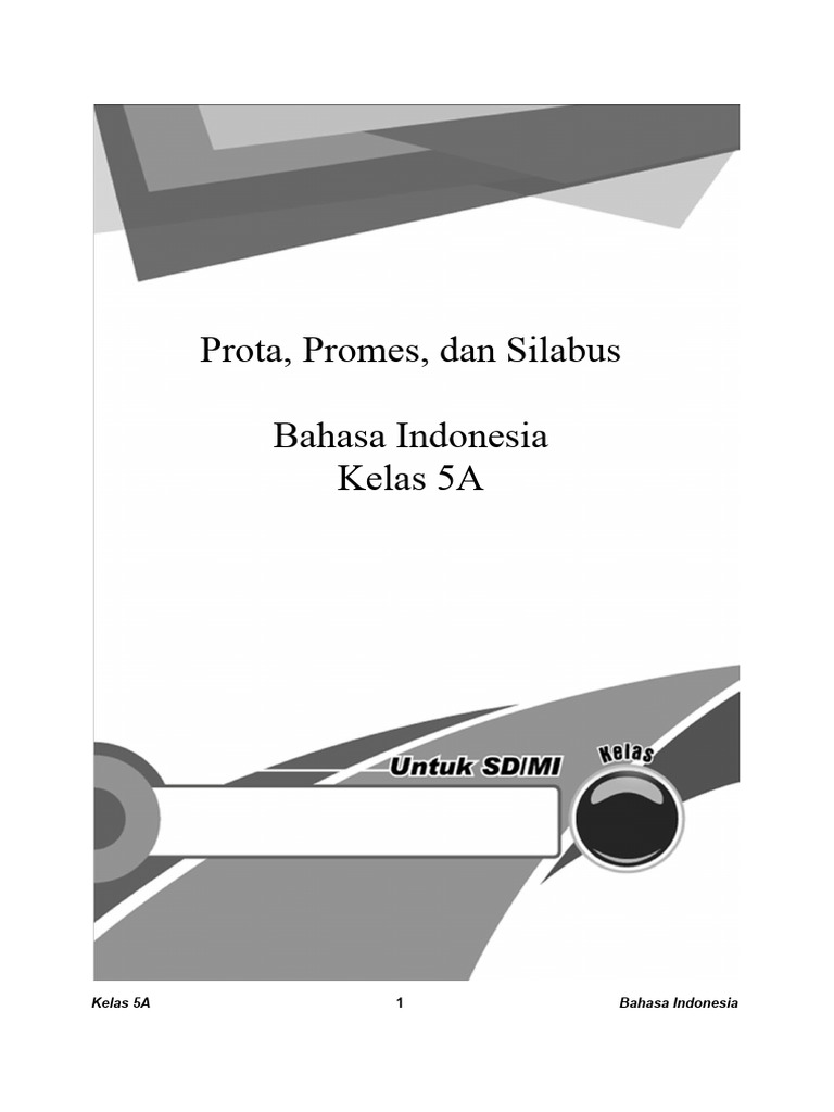Prota, Promes, Silabus 5A | PDF