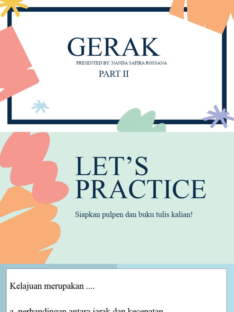PPT Gerak Part 2 | PDF