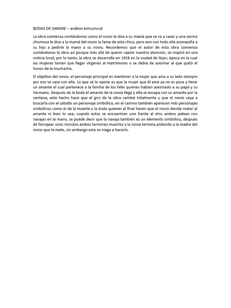 Bodas de Sangre | PDF