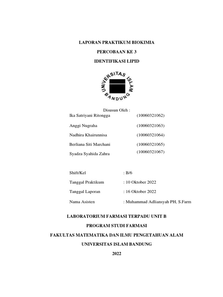Laprak Biokim Percobaan 3 | PDF