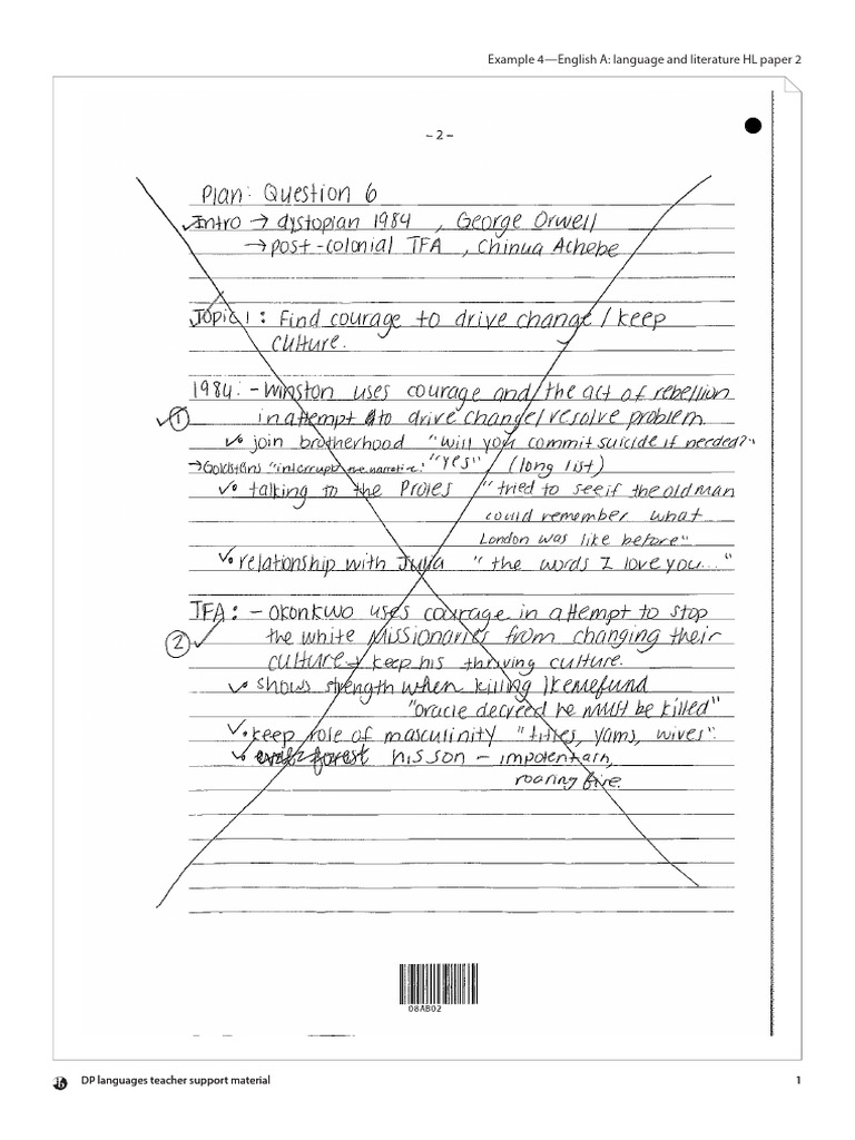 Paper 2 Sample 2 18 | PDF | Language Arts & Discipline