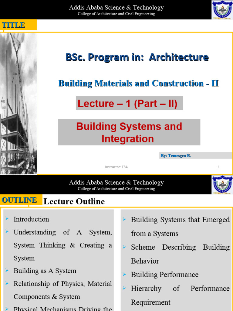 Lecture - 1 (Rev BMC - II) - 055335 | PDF | System | Building