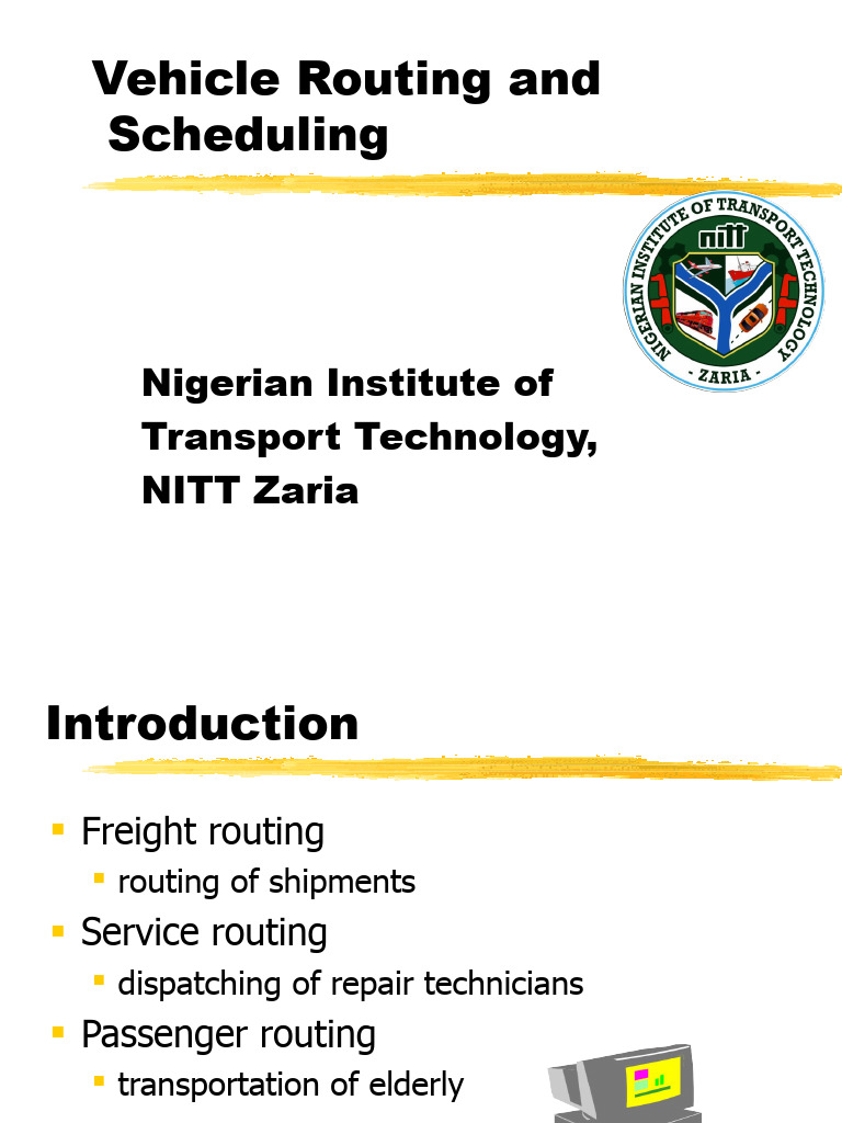 Vehicle Routing and Scheduling Overview | PDF | Cargo | Algorithms
