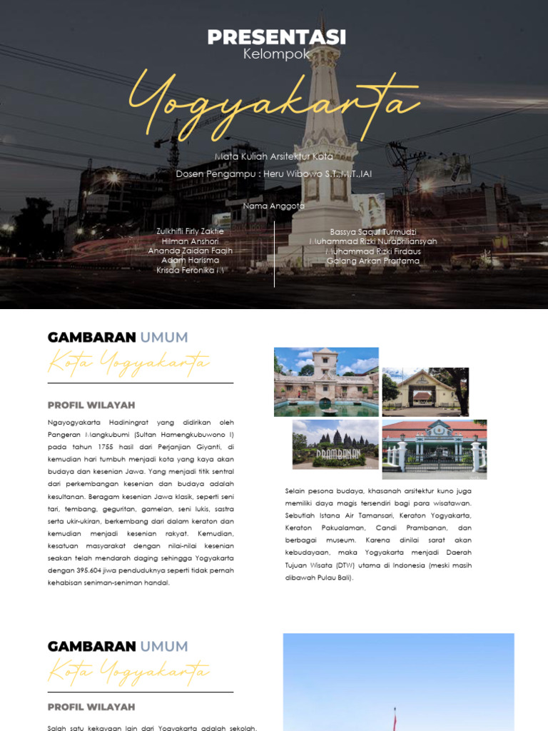 Arsitektur Kota Kel Yogyakarta | PDF