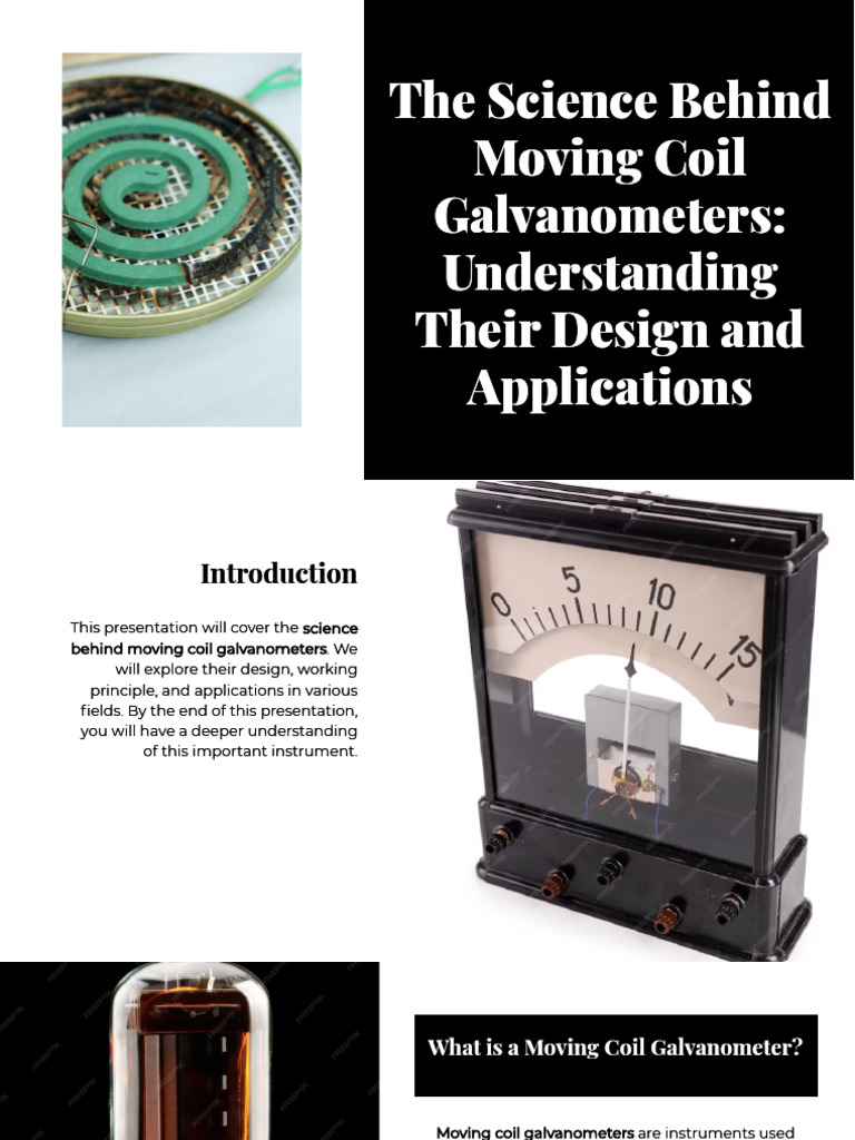 The Science Behind Moving Coil Galvanometer | PDF | Inductor | Electrical Engineering