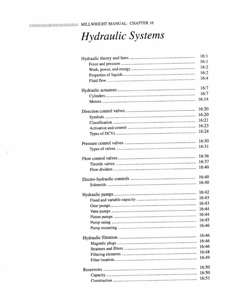 Chapter 16 Hydraulic Systems | PDF