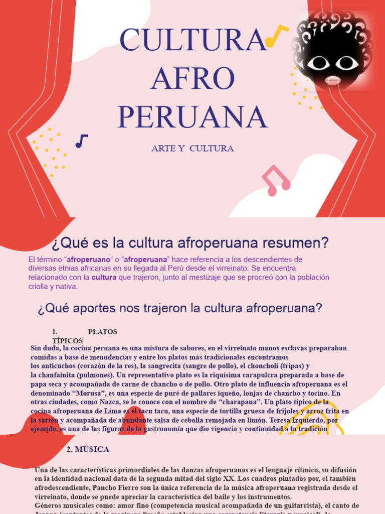 3 Cultura Afro Peruana | PDF