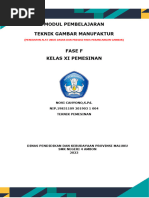 MODUL AJAR Gambar Teknik Manufaktur | PDF