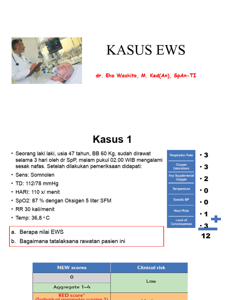 Contoh Kasus EWS - RS Delia | PDF | Kesehatan Holistik | Sains & Matematika
