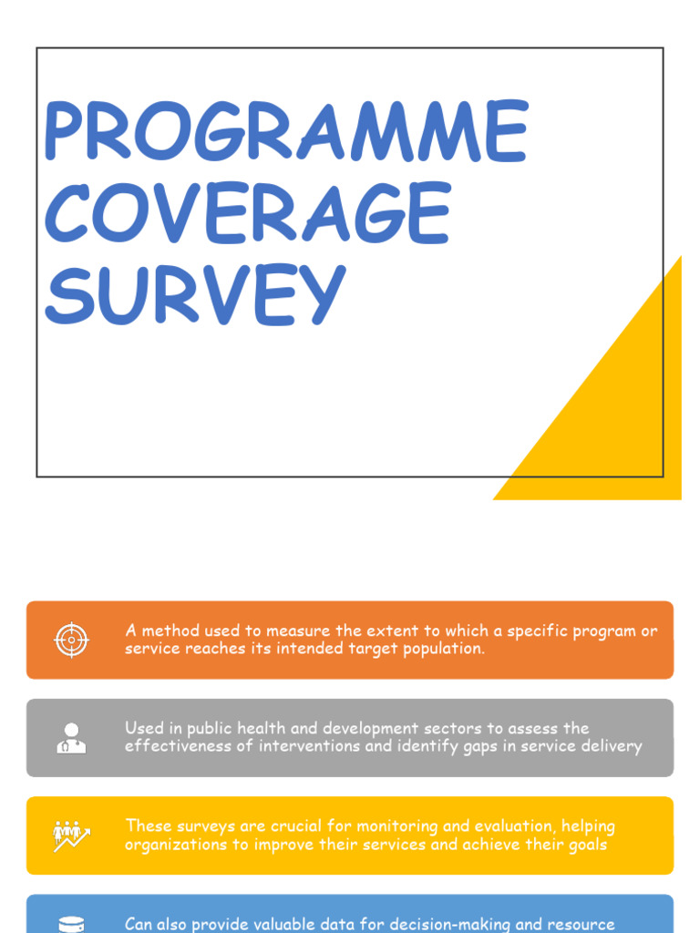 Programme Coverage Survey | PDF | Mosquito Net | Survey Methodology