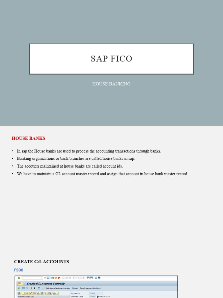 Understanding House Banking in SAP FICO | PDF