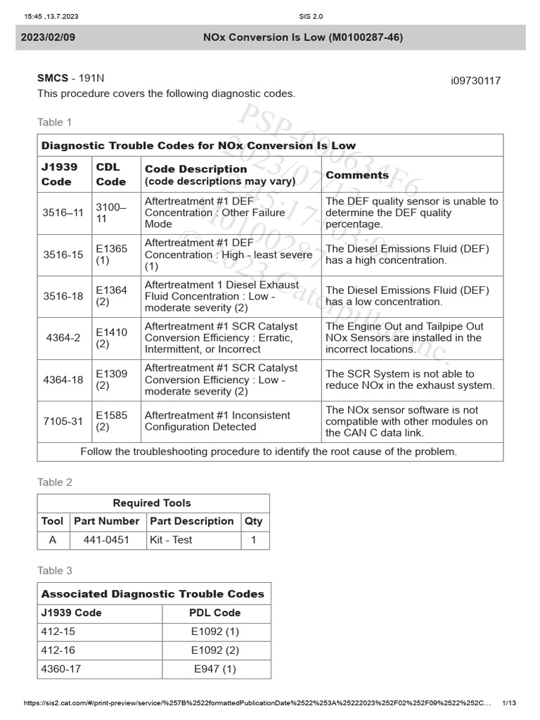 NOx Conversion Is Low | PDF | Internal Combustion Engine | Mechanical ...