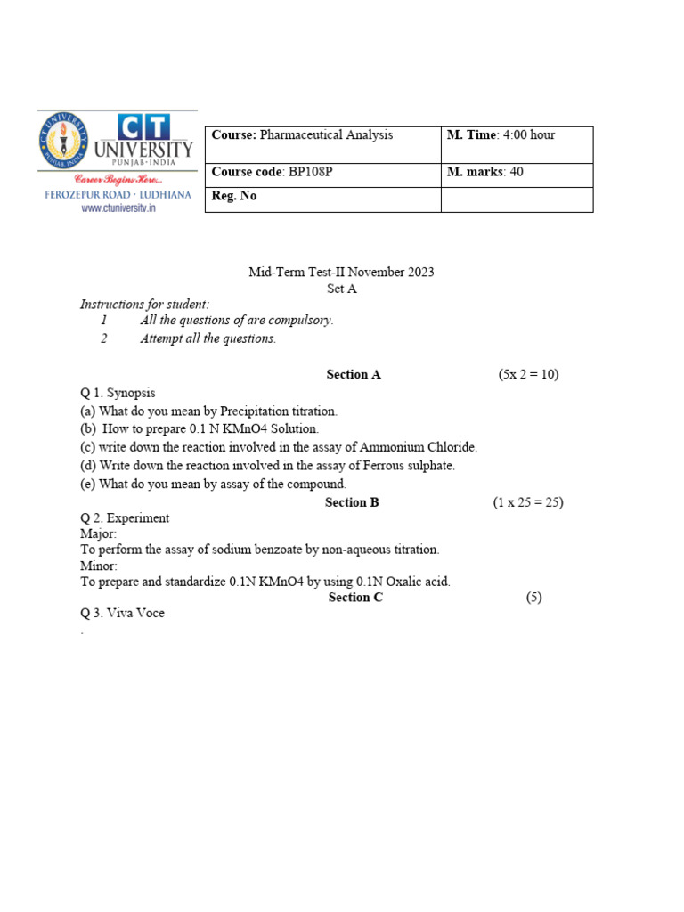 Practical Question Paper | PDF