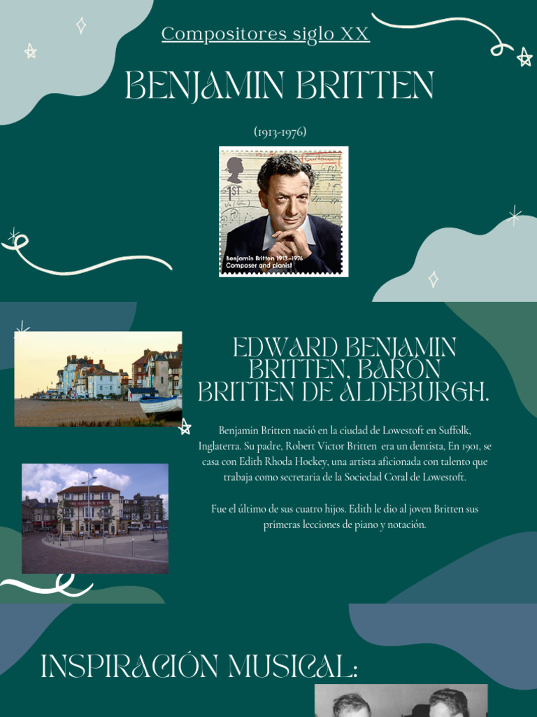 Vida y Obra de Benjamin Britten | PDF | Música clásica | Ópera