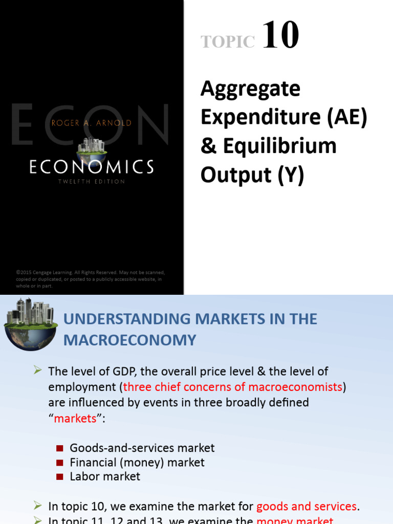 TOPIC 10 (Aggregate Expenditure Equilibrium Output) | PDF | Consumption (Economics) | Economics