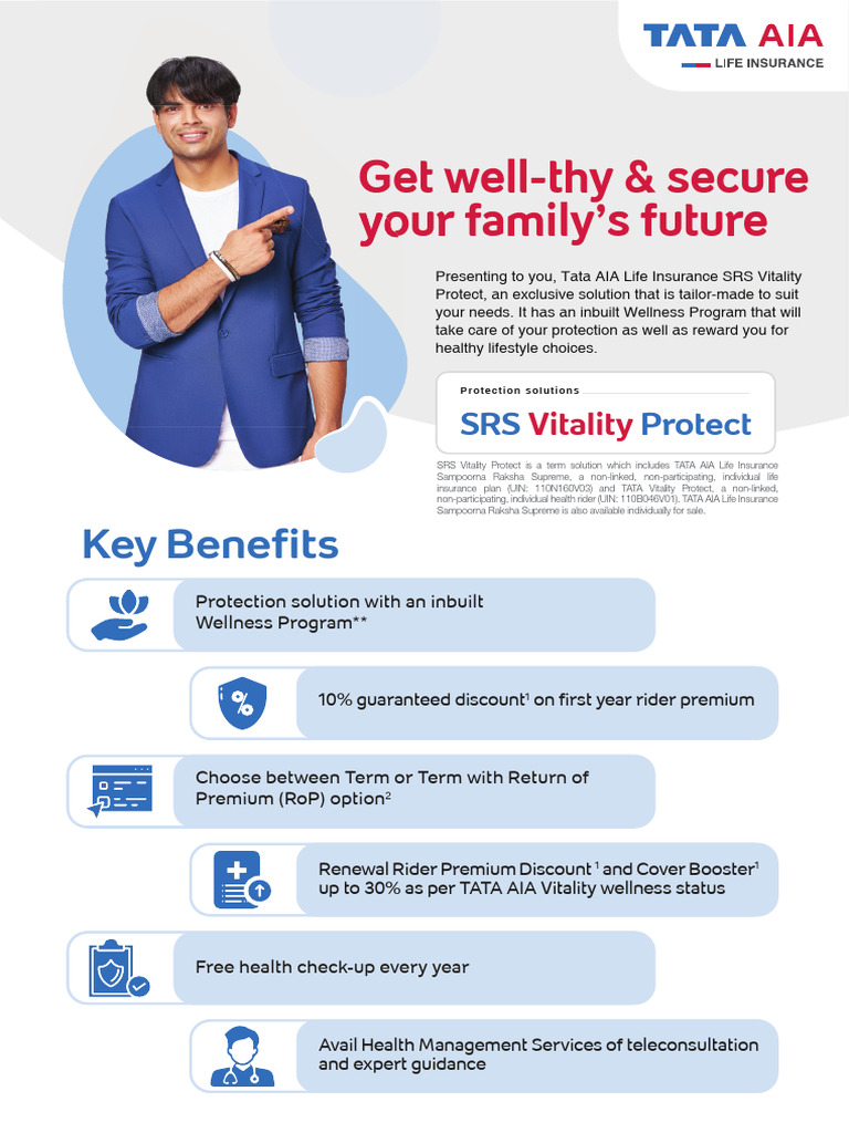 SRS Vitality Protect Leaflet | PDF | Insurance | Life Insurance