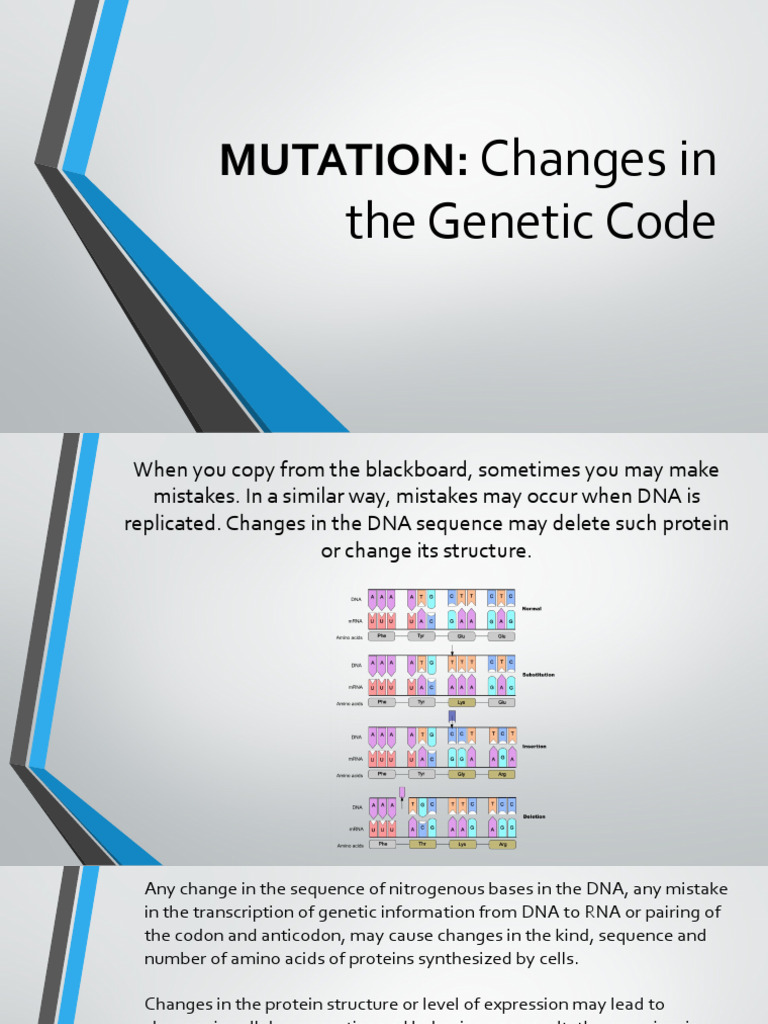 MUTATION | Download Free PDF | Gene | Mutation