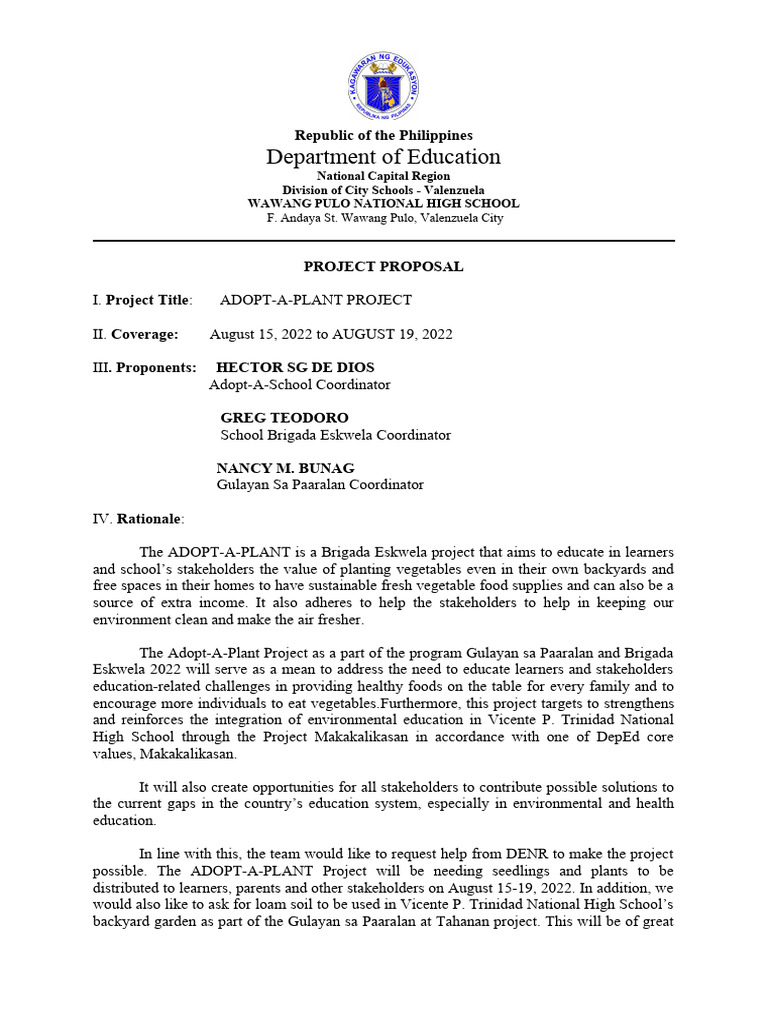 Project Makakalikasan With DENR | PDF | Natural Environment | Economies