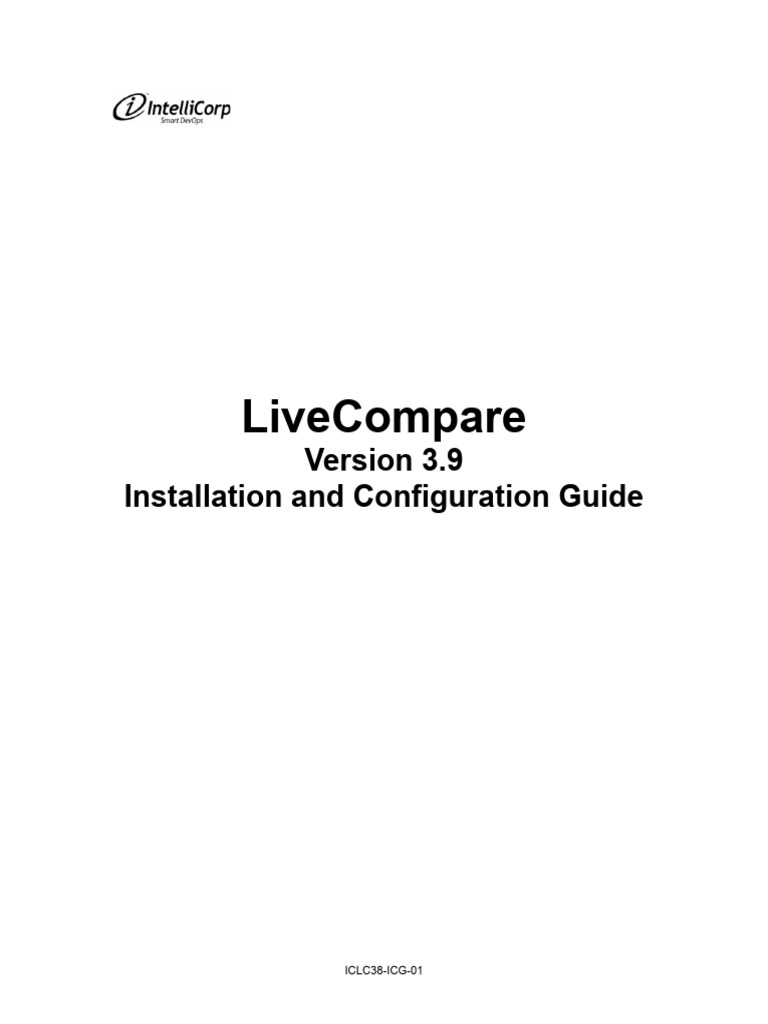 Livecompare Installation Configuration Guide | PDF