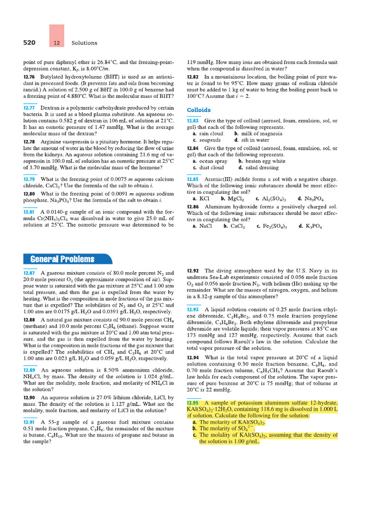 Chem Sample Prob 2 | PDF