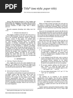 Sample Paper APSA Format | PDF | Paragraph | Typefaces