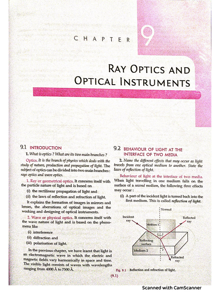 Ray Optics | PDF