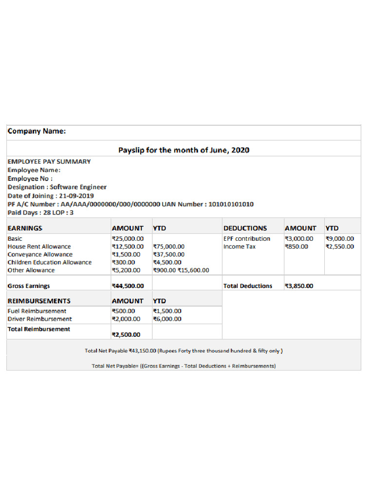 salary-slip-format | PDF