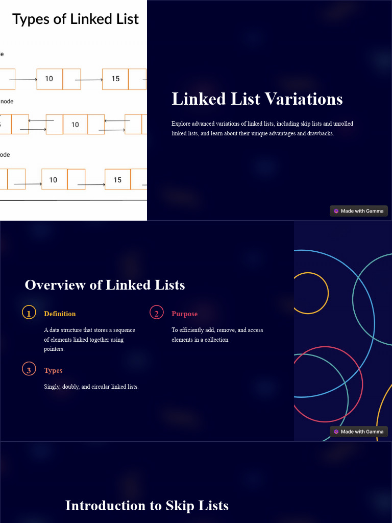 Linked List Variations | PDF Linked List Variations | PDF