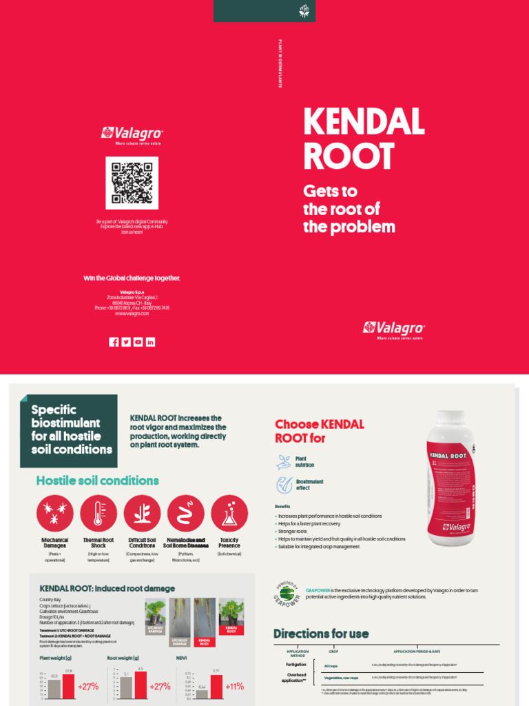 Valagro Red Kendal Root | PDF | Root | Soil