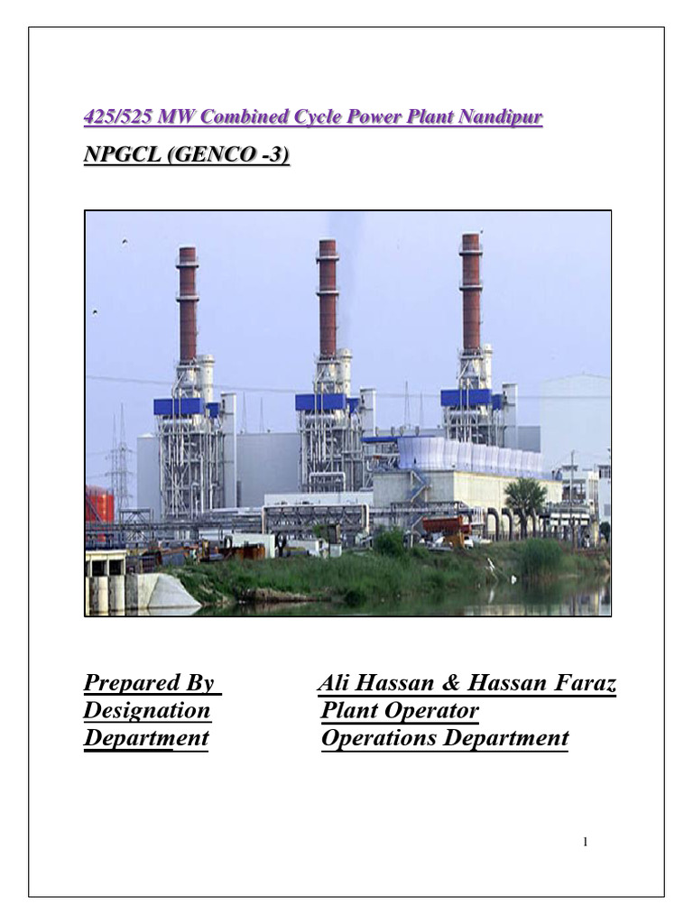 Combined Cycle Nandi Pur Power Plant | PDF | Gas Turbine | Boiler