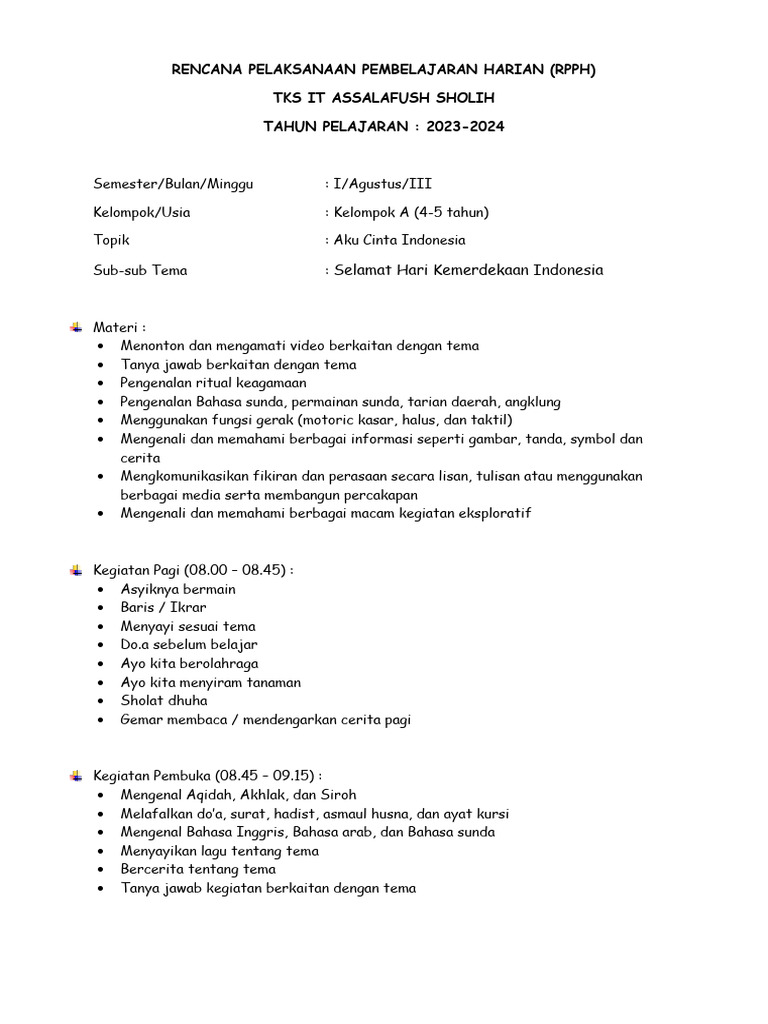 RPPH M 3 Kelompok A | PDF