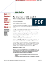 ESD Audit Checklist | PDF | Electrostatic Discharge | Audit