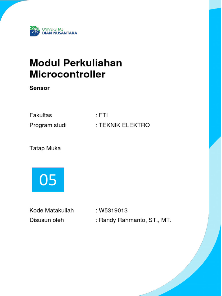 Microcontroller MODUL 5 - W5319013 | PDF | Sains & Matematika | Komputer