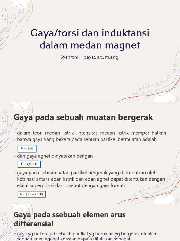 11 Gaya Torsi Medan Magnet | PDF | Metode & Bahan Ajar | Sains & Matematika