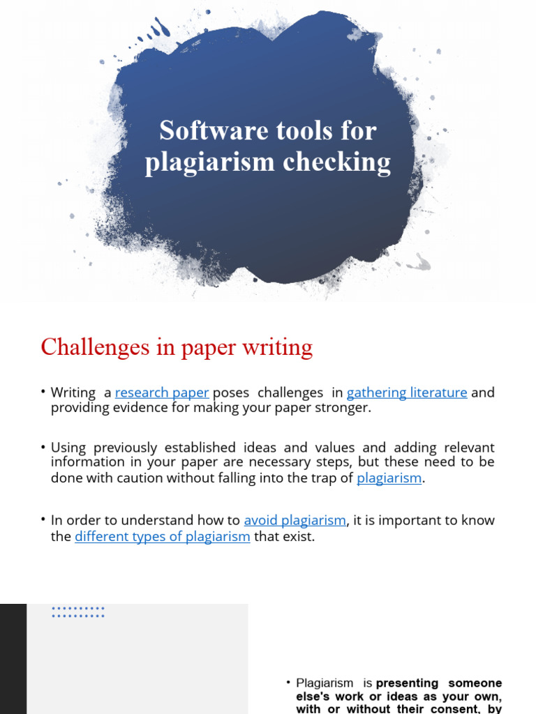 L6 Software Tools For Plagiarism Checking | PDF | Plagiarism | Turnitin