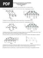Truss Analysis (Question With Solution) | PDF | Truss | Force