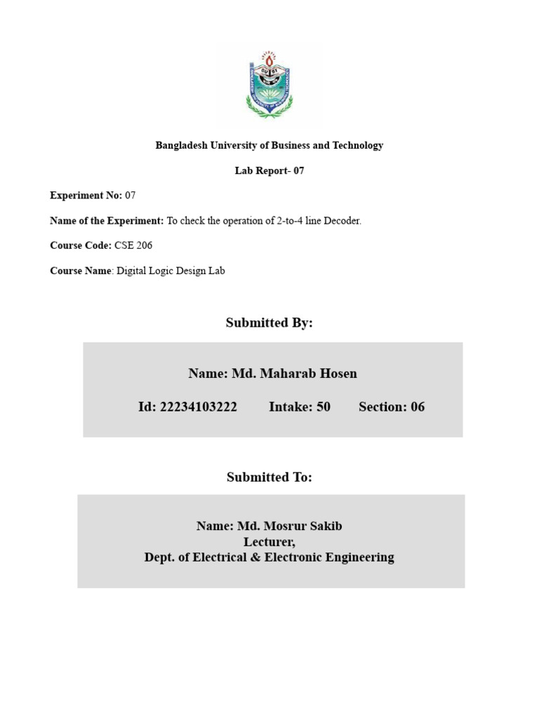 Cse 206 - Lab 07 | PDF
