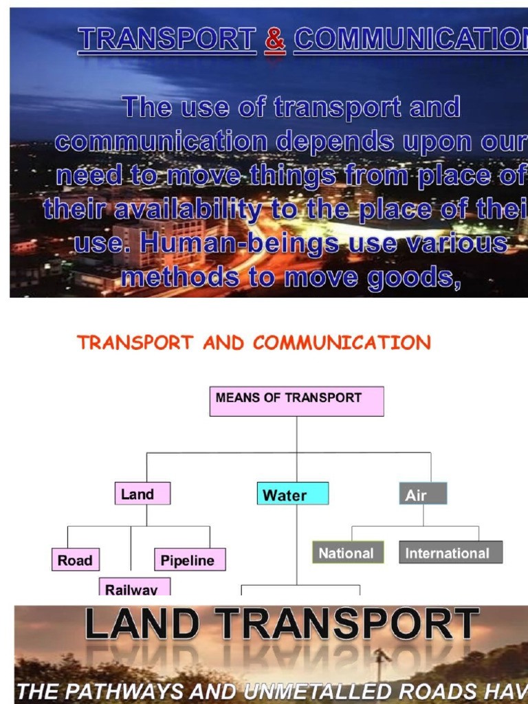 Chapter 8 Transport and Communication | PDF